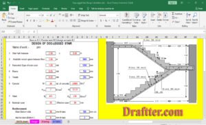 Dog-legged Staircase design excel sheet – Draftter