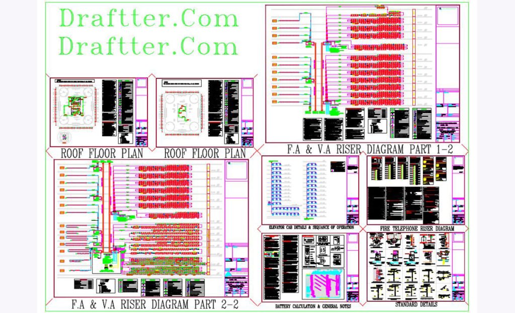 Commercial Building Fire Alarm Systems Drawings – Draftter