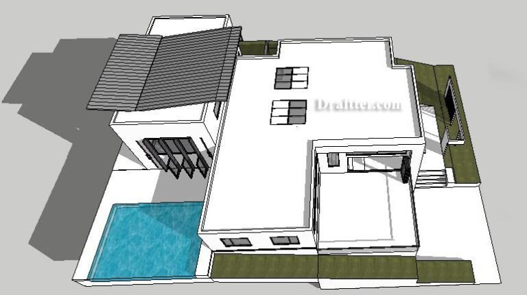 Modern House Sketchup Model Download – Draftter