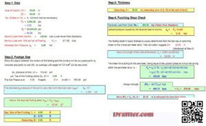 Isolated Footing Design Excel Sheet Based on ACI 318 – Draftter